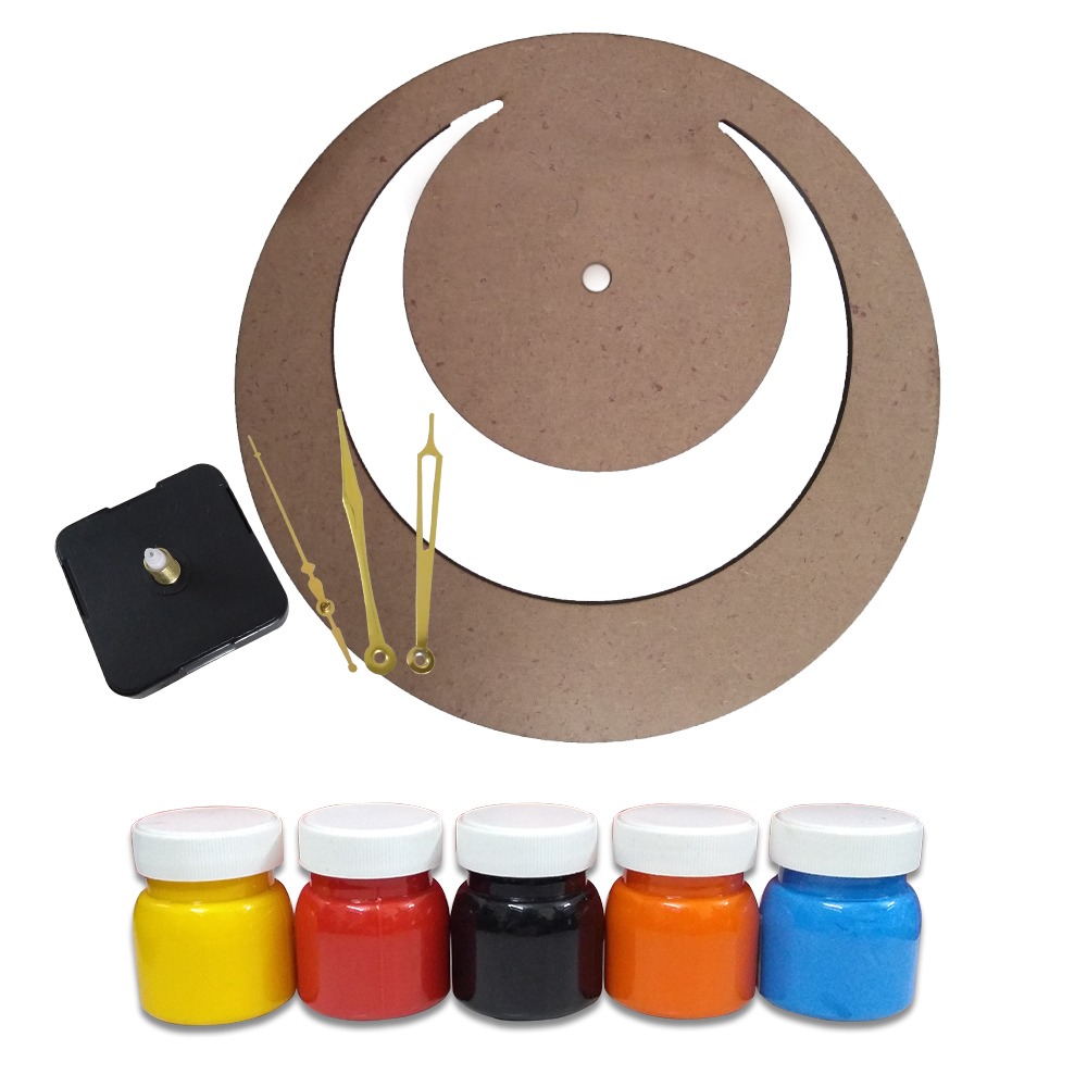 Penkraft | Fluid Art on Moon Clock DIY Kit | Order Now