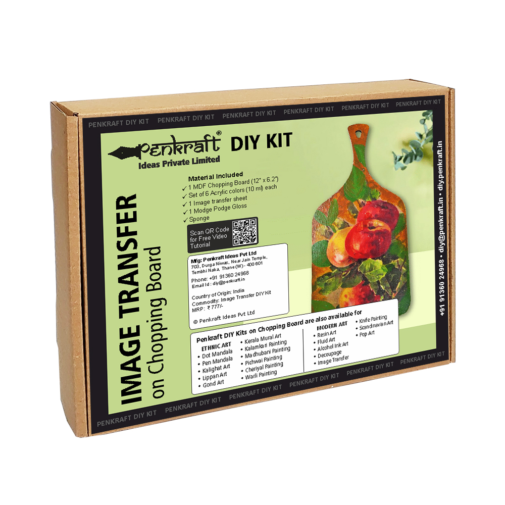 Penkraft | Image Transfer on Chopping Board DIY Kit | Order Now