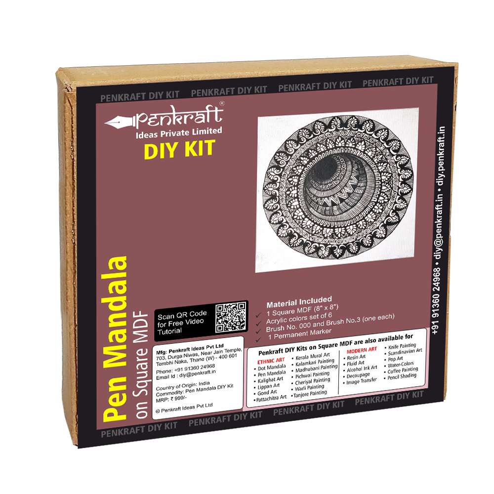 Penkraft | Pen Mandala DIY Kit | DIY Art Kits | Order Now