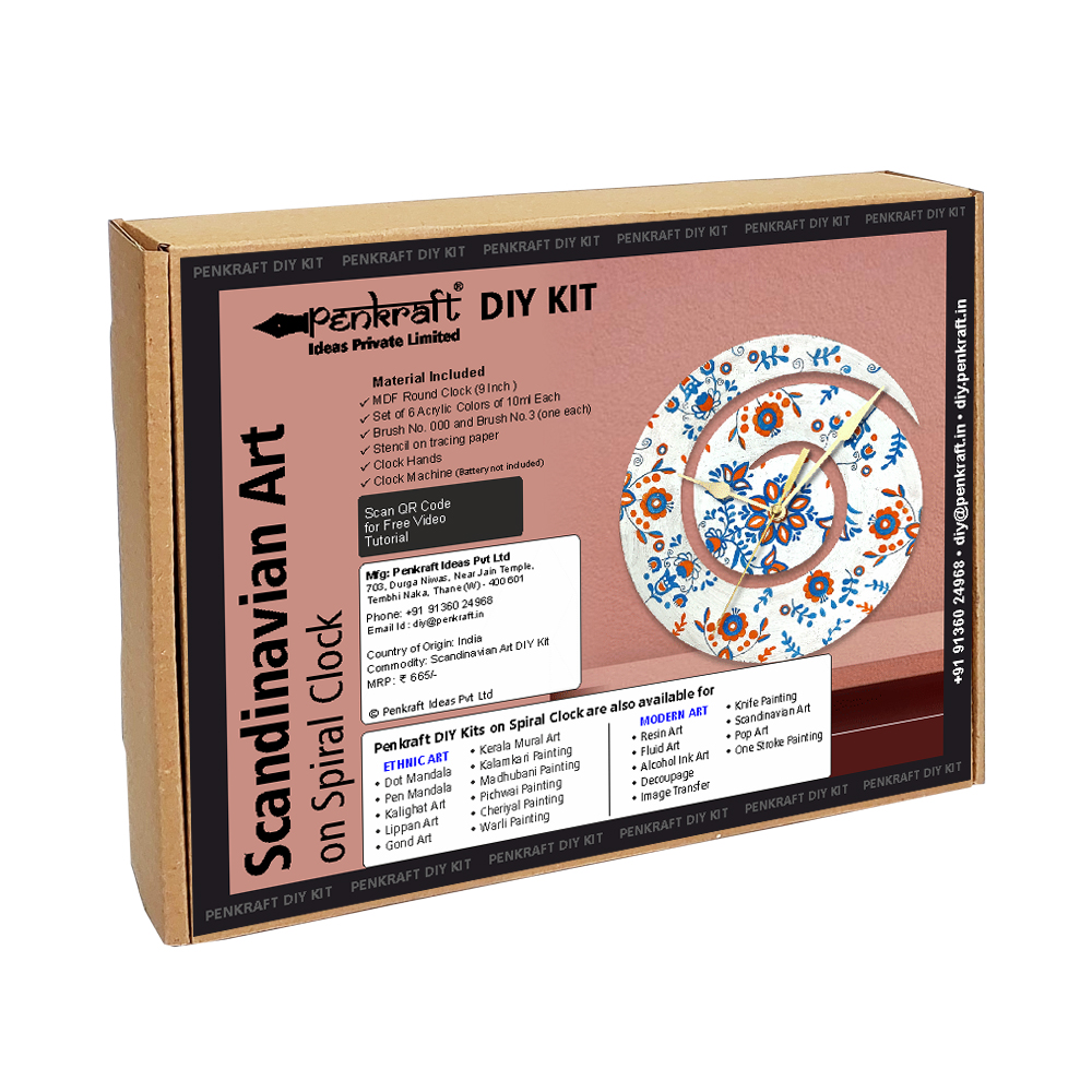 Penkraft | Image Transfer on Spiral Clock DIY Kit | Order Now