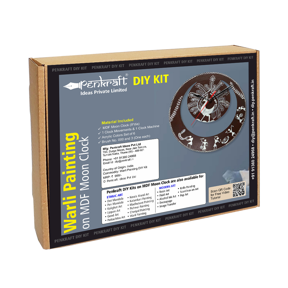 Penkraft | Image Transfer on Moon Clock DIY Kit | Order Now